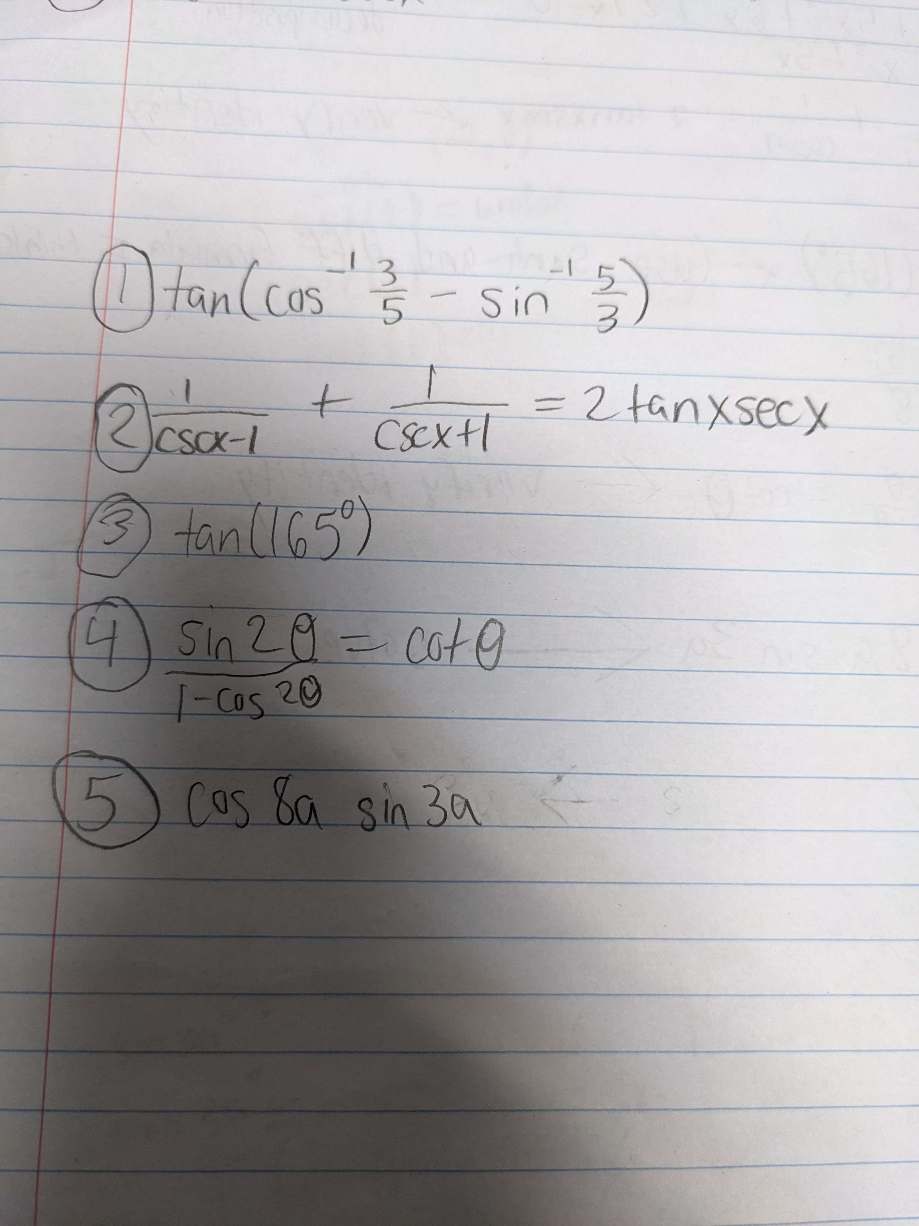 Solved Help with precalculus problems. Use image to follow | Chegg.com