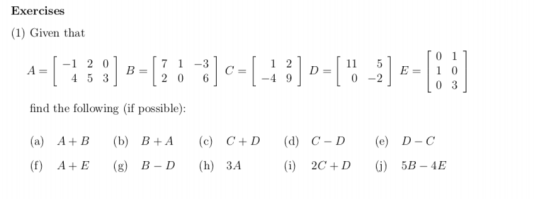 Solved Exercises (1) Given that 12[***[***]c-[***] | Chegg.com