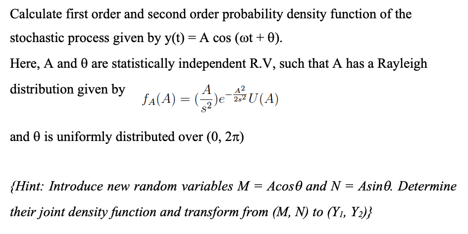 Calculate first order and second order probability | Chegg.com