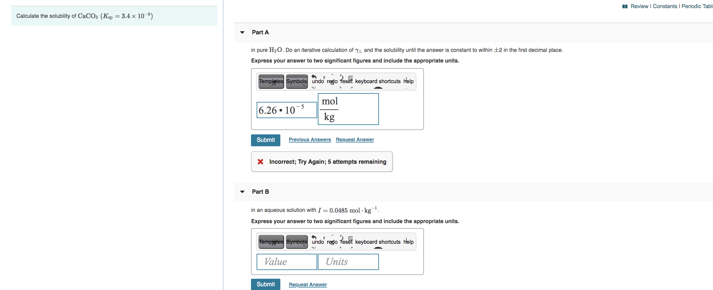 n Review | Constants Periodic Tabl Calculate the | Chegg.com