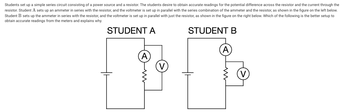 Solved Students set up a simple series circuit consisting of | Chegg.com