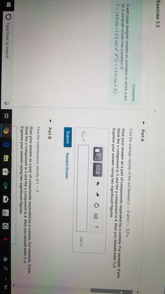 Solved Exercise 3.3 Part A Constants A web page designer | Chegg.com