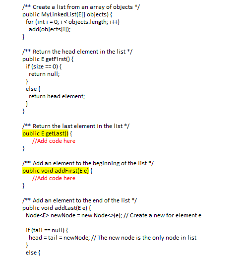 Part 1: Write a code to implement the highlighted | Chegg.com