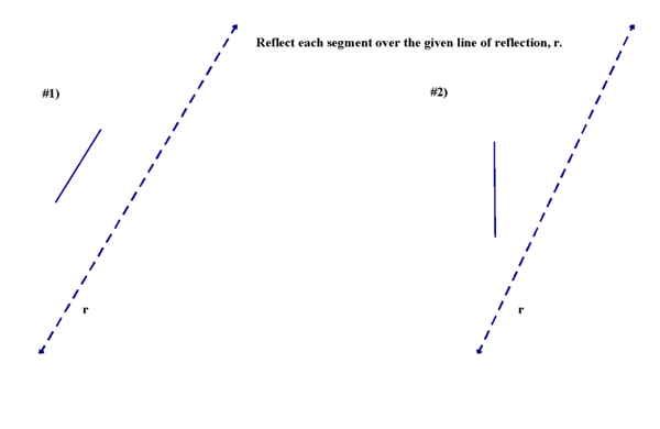 complete & explain how to reflect each segment | Chegg.com