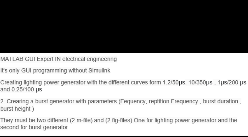 MATLAB GUI Expert IN electrical engineering It's only | Chegg.com