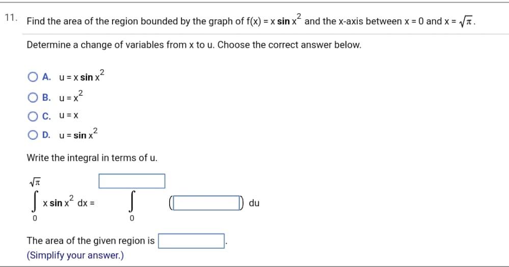 Solved Find the area of the region bounded by the graph of | Chegg.com