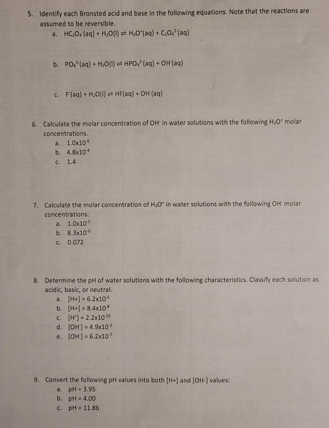Solved 1 Write The Dissociation Equations For The Following