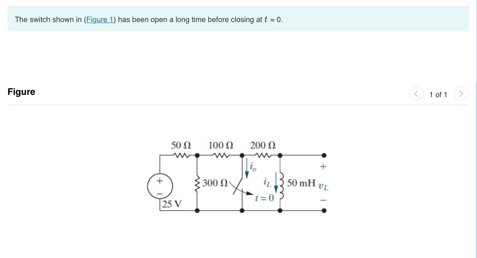 Solved A. Find I0 (0-), IL(O-), I0 (0+), IL(O+), | Chegg.com