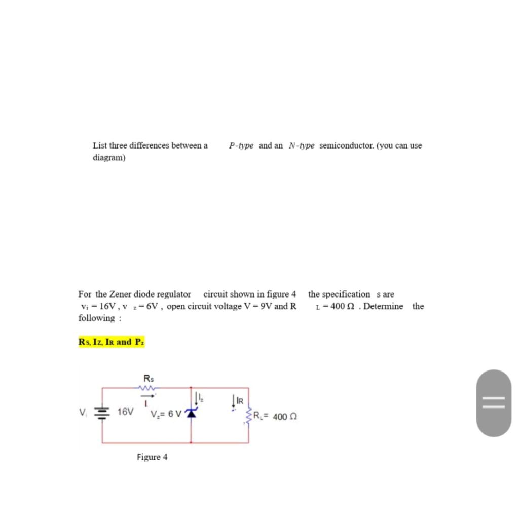 Solved P-type and an N-type semiconductor. (you can use List | Chegg.com