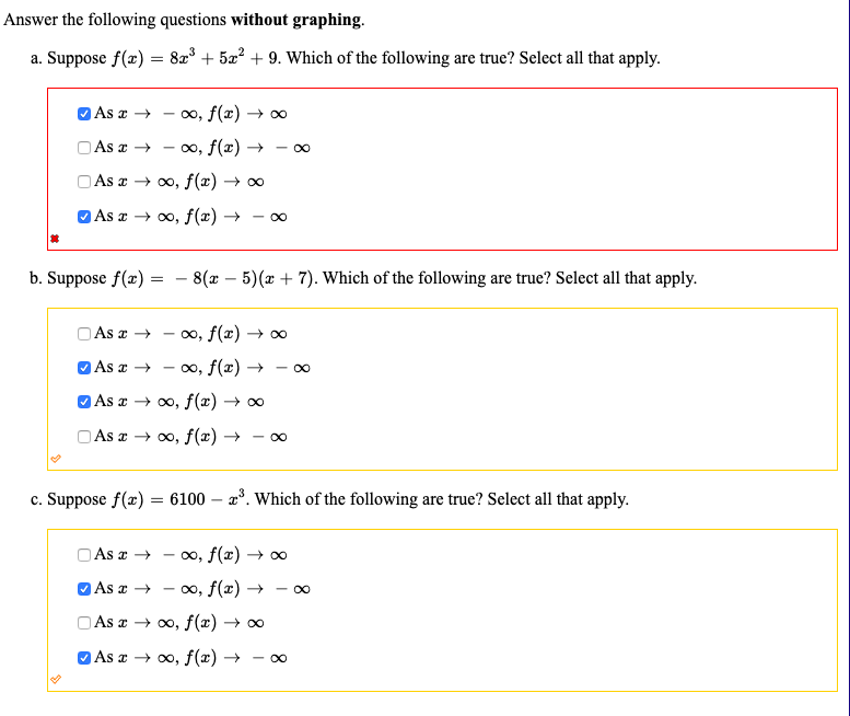 Solved Answer the following questions without graphing. a. | Chegg.com
