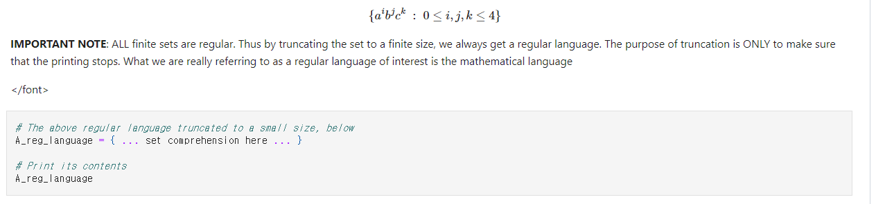 Solved Define a regular language using Python's set builder | Chegg.com