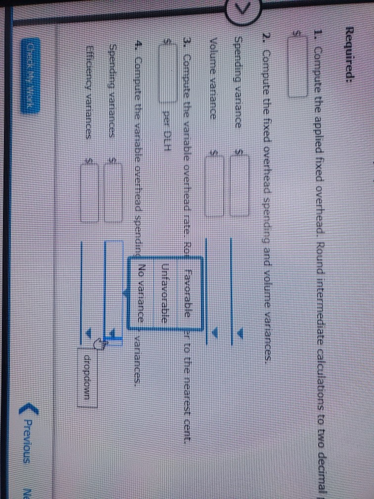 Solved Overhead Application, Fixed and Variable Overhead | Chegg.com