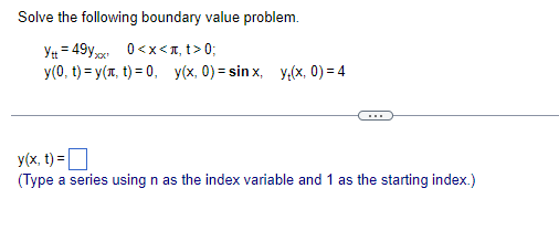 Solved Solve the following boundary value problem. | Chegg.com