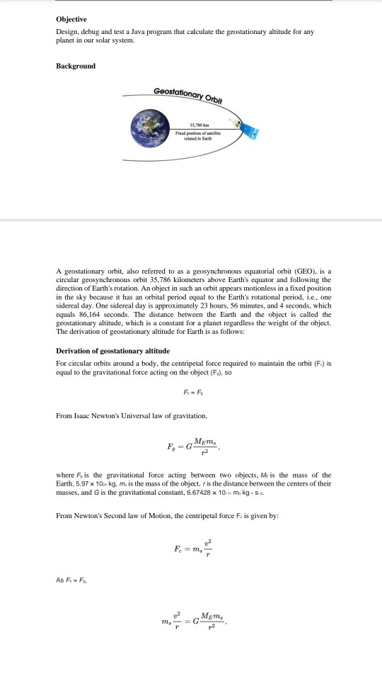 Objective Design, debug and test a Java program that | Chegg.com