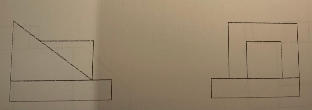 Solved Draw the missing top view | Chegg.com