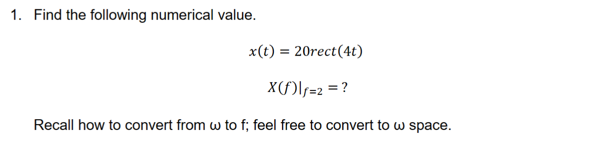 Solved 1. Find the following numerical value. | Chegg.com Solved 1. Find the following numerical value. | Chegg.com