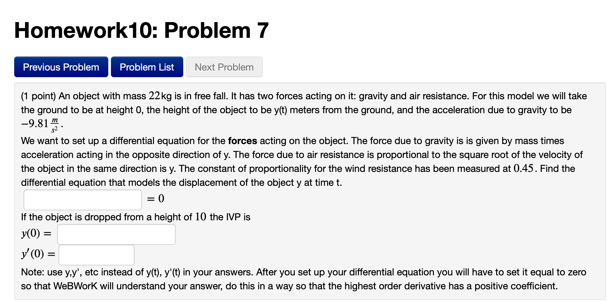 Solved Homework 10: Problem 7 Previous Problem Problem List | Chegg.com