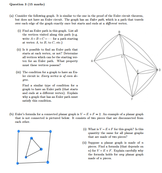 Solved Question 3 (15 marks) (a) Consider the following | Chegg.com Solved Question 3 (15 marks) (a) Consider the following | Chegg.com