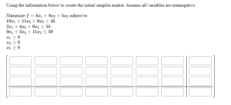 Solved Using the information below to create the initial | Chegg.com