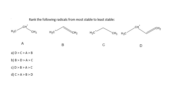 Solved Rank the following acids from least acidic to most | Chegg.com