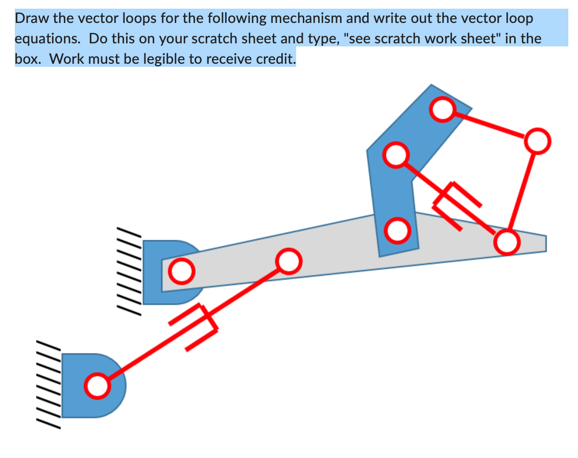 Solved Draw the vector loops for the following mechanism and | Chegg.com