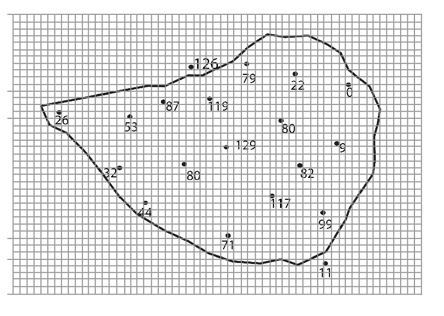 Solved Instructions: Attached is a map showing the | Chegg.com