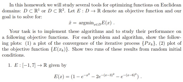 Solved In this homework we will study several tools for | Chegg.com