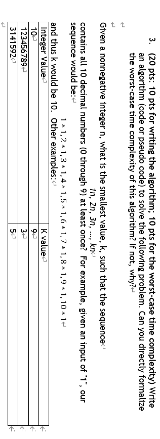 Solved 3. (20 pts: 10 pts for writing the algorithm; 10 pts | Chegg.com