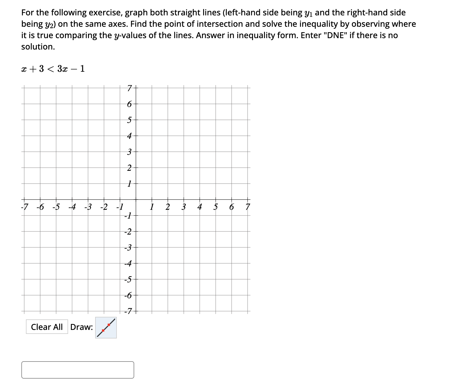 Solved For the following exercise, graph both straight lines | Chegg.com