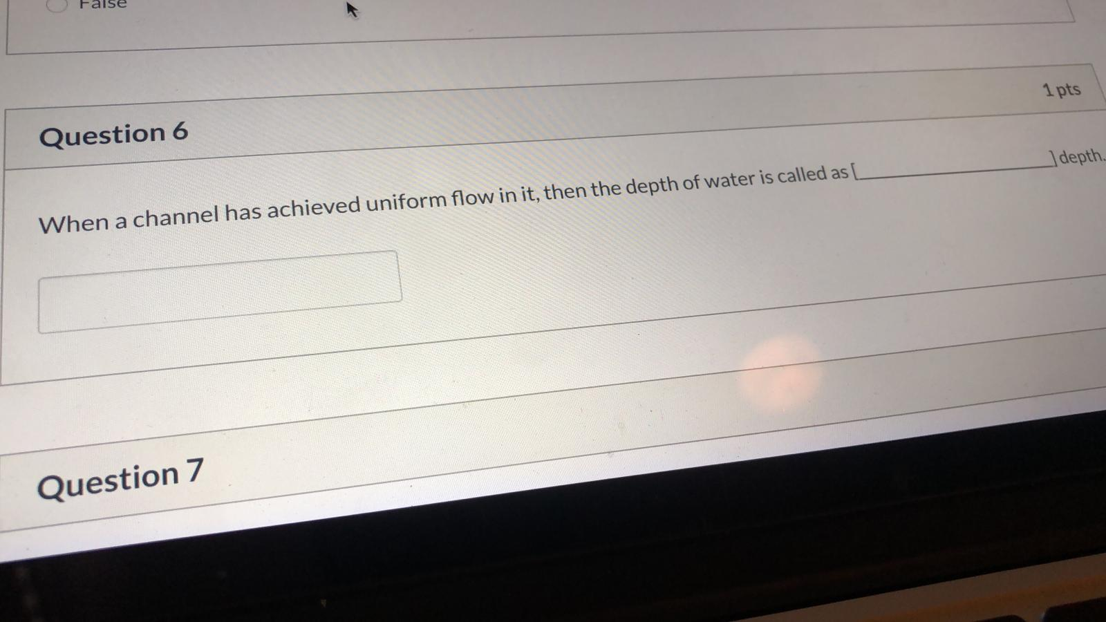 Solved False. Fill in the Blanks Questions Question 1 Froude | Chegg.com