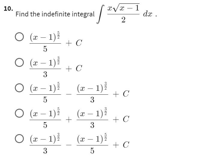 Solved Find the indefinite integral | Chegg.com