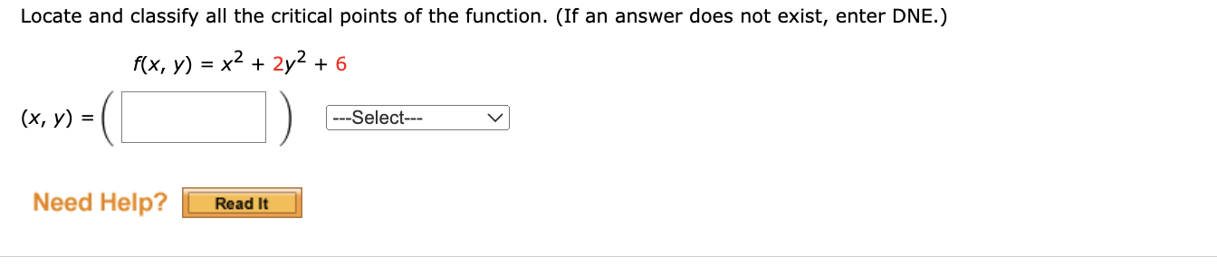 Solved f(x,y)=x2+2y2+6 | Chegg.com
