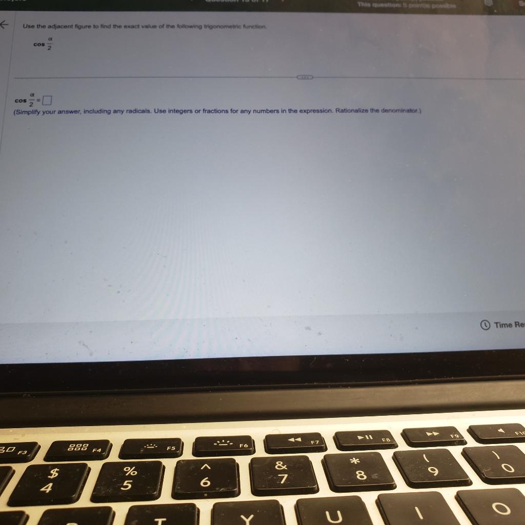 Use the adjacent figure to find the exact vishe of | Chegg.com