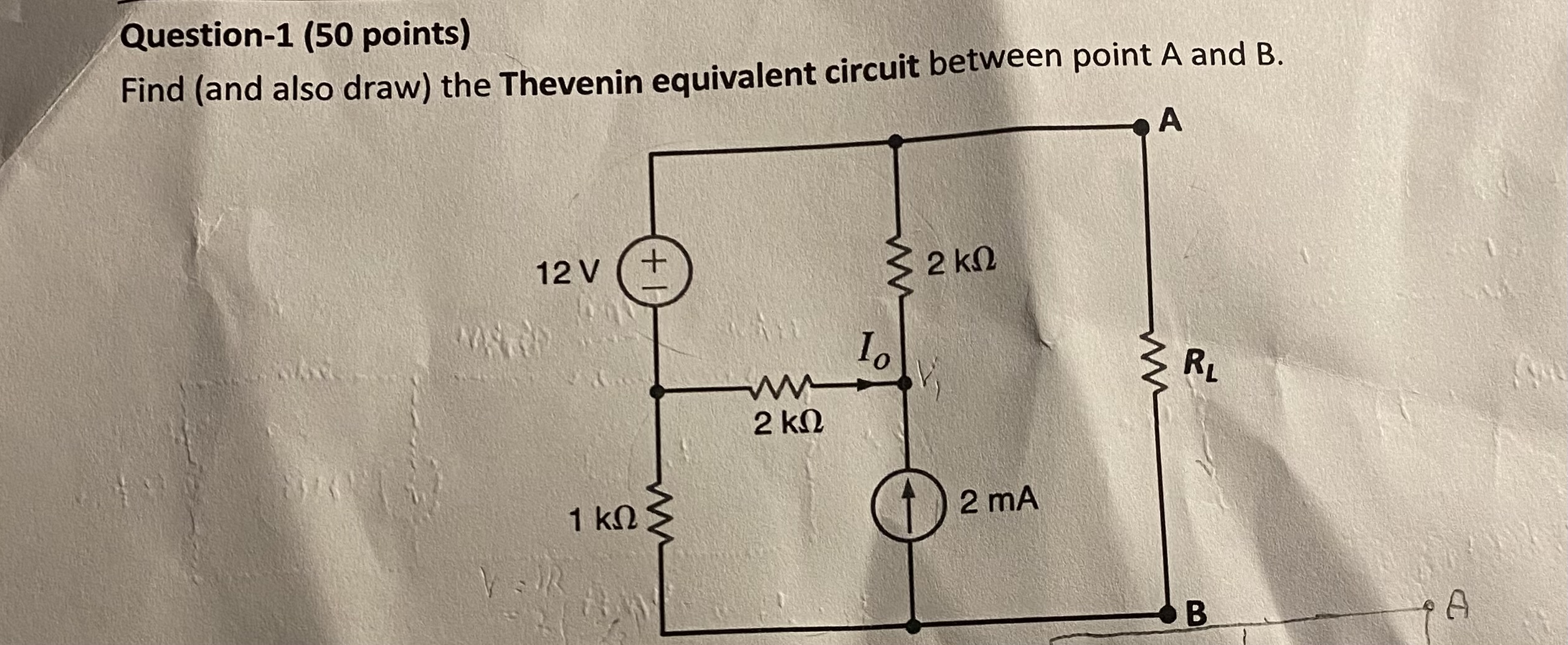 Solved Question-1 (50 points) Find (and also draw) the | Chegg.com
