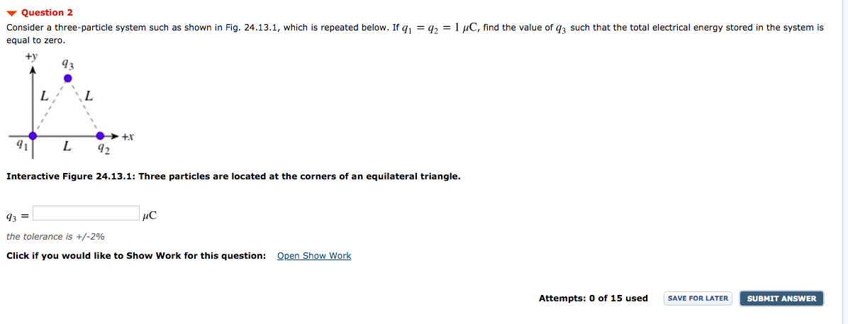 Solved Question 2 Consider a three-particle system such as | Chegg.com