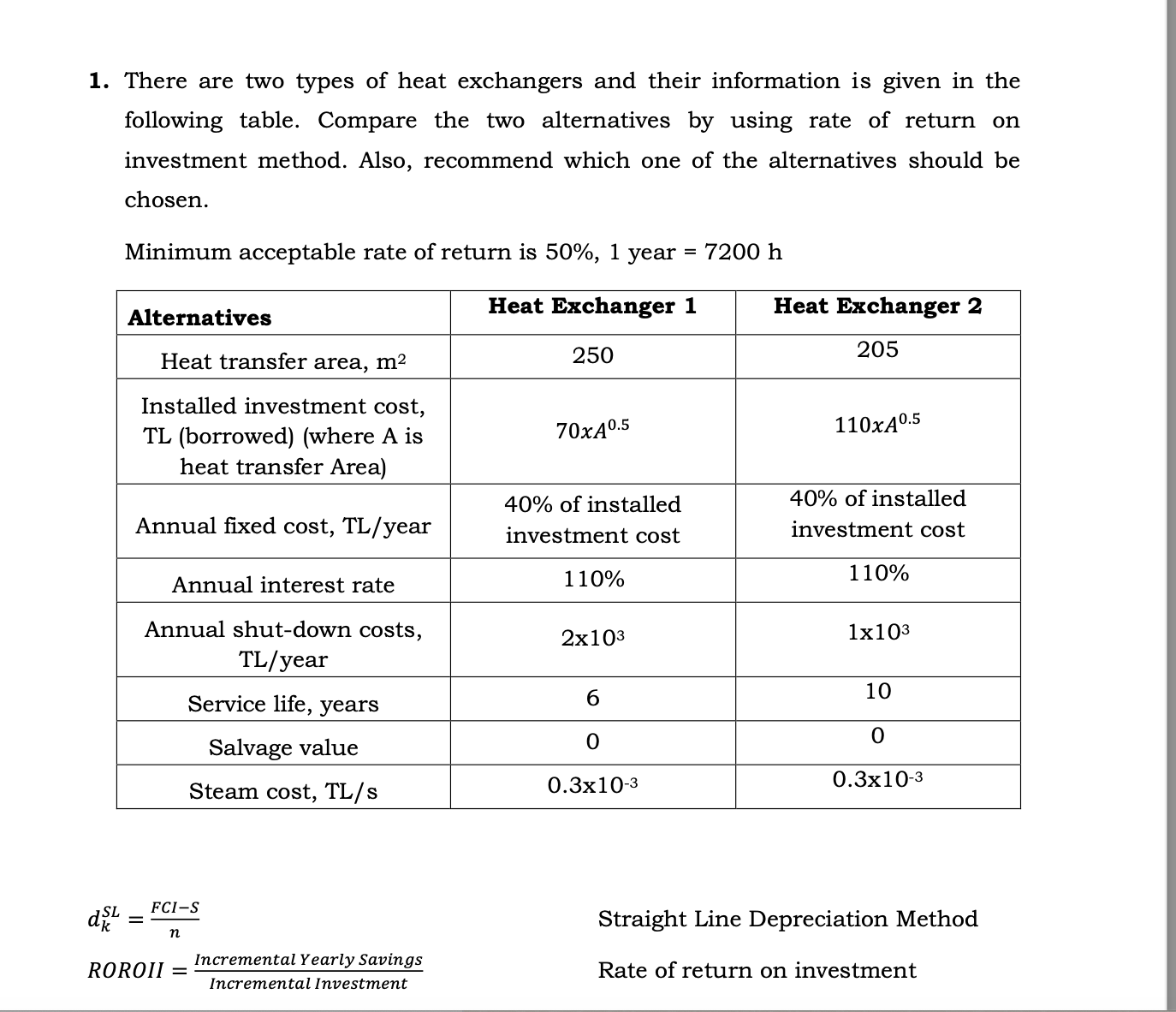 Solved 1. There are two types of heat exchangers and their | Chegg.com