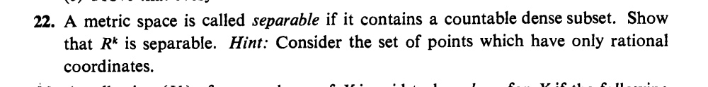 Solved 22. ﻿A metric space is called separable if it | Chegg.com