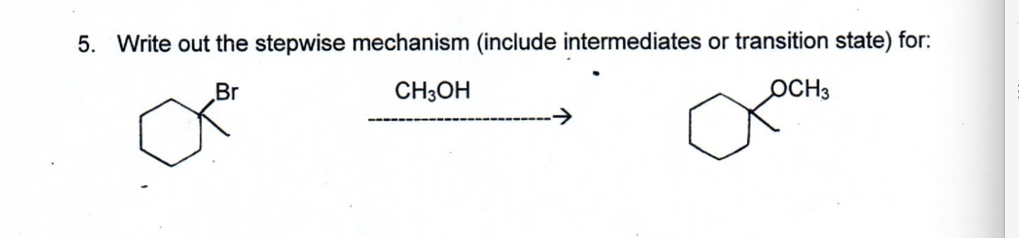 Solved Write out the stepwise mechanism (include | Chegg.com