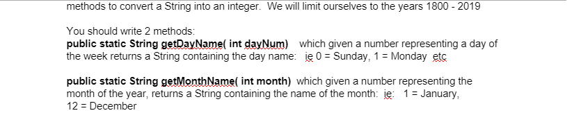 Solved We will write a program that given any valid date, | Chegg.com