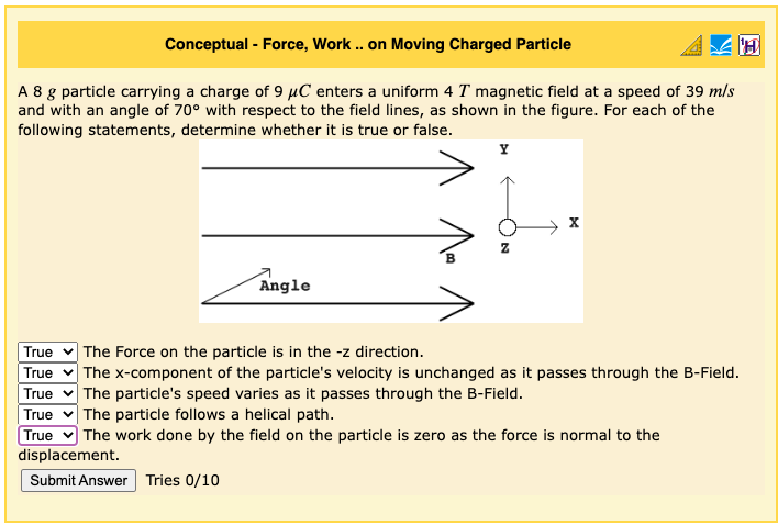 Solved Conceptual - Force, Work.. on Moving Charged Particle | Chegg.com