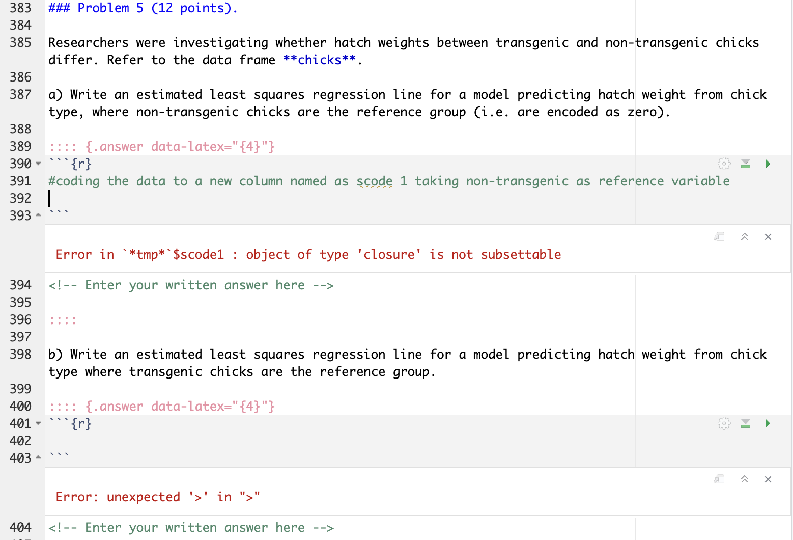 Solved Problem 5 (12 points). Researchers were investigating | Chegg.com