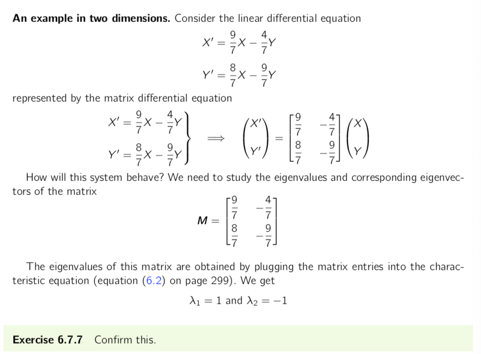 Solved An example in two dimensions. Consider the linear | Chegg.com