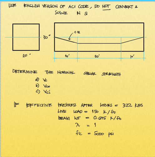 Solved USE ENCLISH VERSION OF ACI CODE, DO NOT CONVERT & | Chegg.com