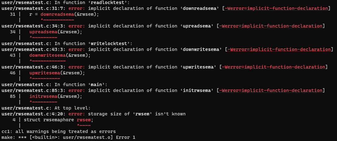 Solved Fixing error: xv6 & c programming I am getting this | Chegg.com