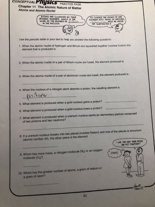 Solved CONCEPTUAL Physics PRACTICE PAGE Chapter 11 The | Chegg.com