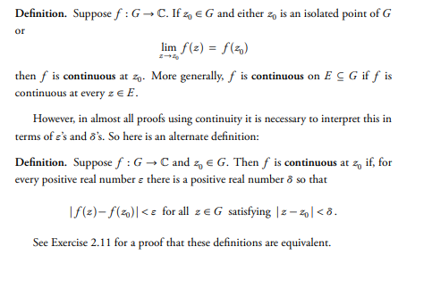 Solved 2.11. Show that the two definitions of continuity in | Chegg.com