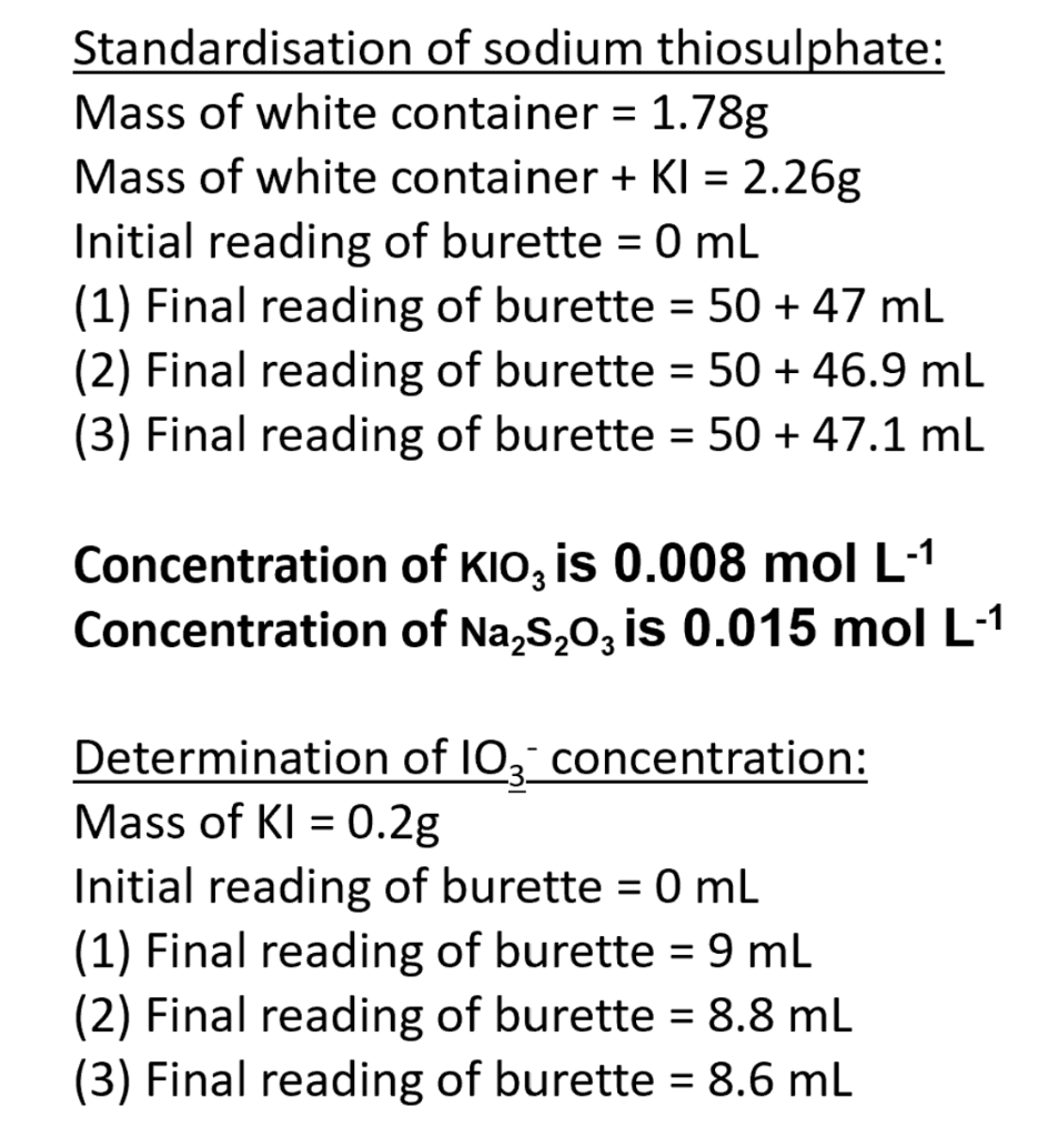 Solved 2.5 Experiment 5: the solubility product of Ba(IO3)2 | Chegg.com