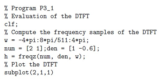 Q4.1 Modify Program P3_1 to compute and plot the | Chegg.com