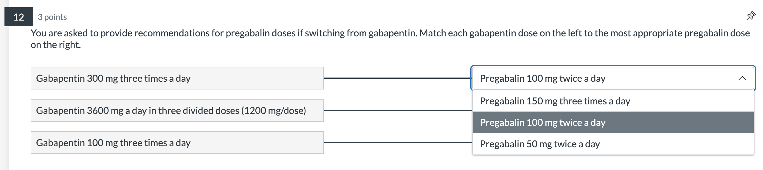 Solved Please help with these 3 answers. The options on the | Chegg.com