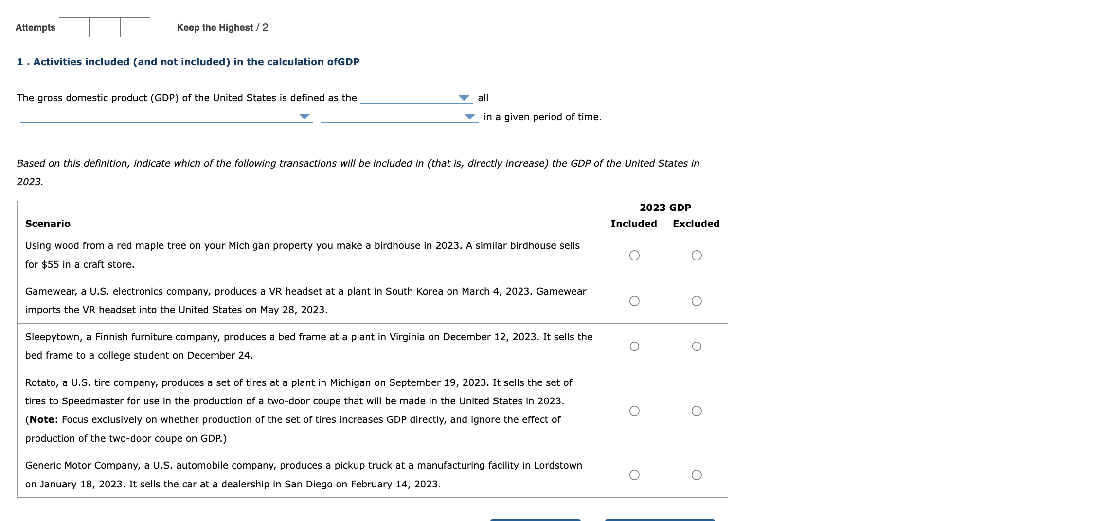 Solved Based on this definition, indicate which of the | Chegg.com